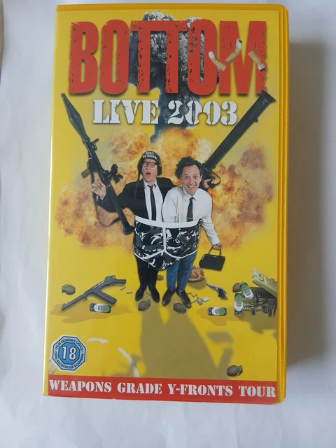 BOTTOM LIVE 2003 VHS Video Cassette Tape Rik Mayall Stand Up Comedy ...