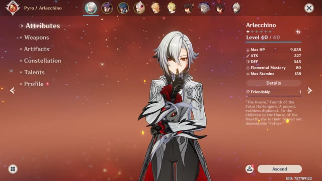 Genshin Impact Eu Ar15 With Arlecchino Mona 5 63 Picclick Uk