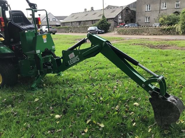 £6250+VAT LEWIS 110 Back Hoe Land Lugger Digger Compact Tractor Fits ...