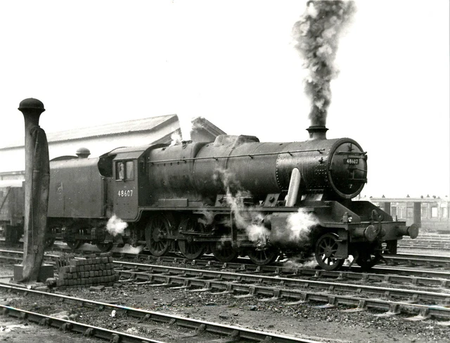 STEAM ENGINE LOCO 48607 - Real Photo 21 X 16 Cm £3.50 - PicClick UK