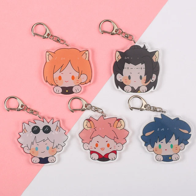 JUJUTSU KAISEN GOJO Satoru Megumi Acrylic Keychain Key Ring Race Strap ...