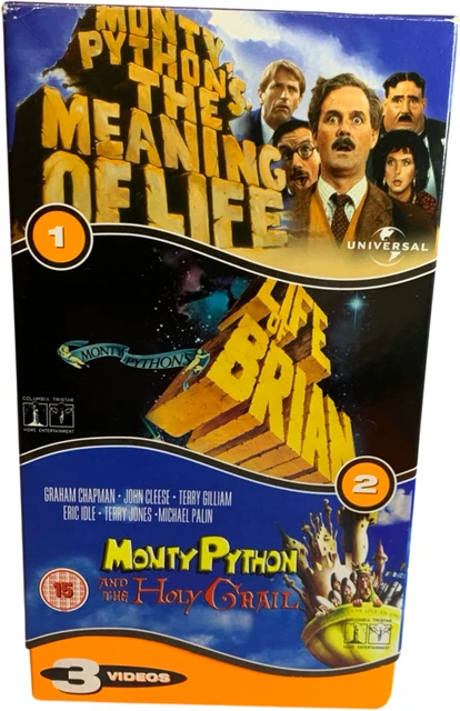 MONTY PYTHON TRILOGY Boxset VHS Tape Film Video Meaning of Life Brian ...