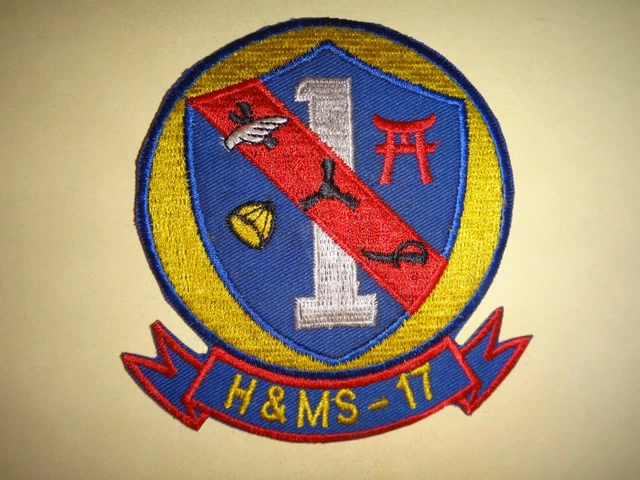 USMC SIÈGE SOCIAL & Maintenance Escadron H&MS-17 Vietnam Guerre Patch ...
