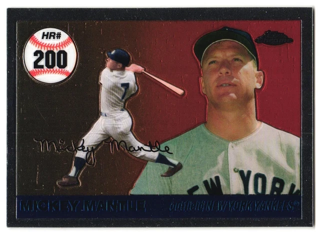 CARTE HISTORIQUE MICKEY Mantle 2006 Topps chrome home run #200 EUR 10 ...