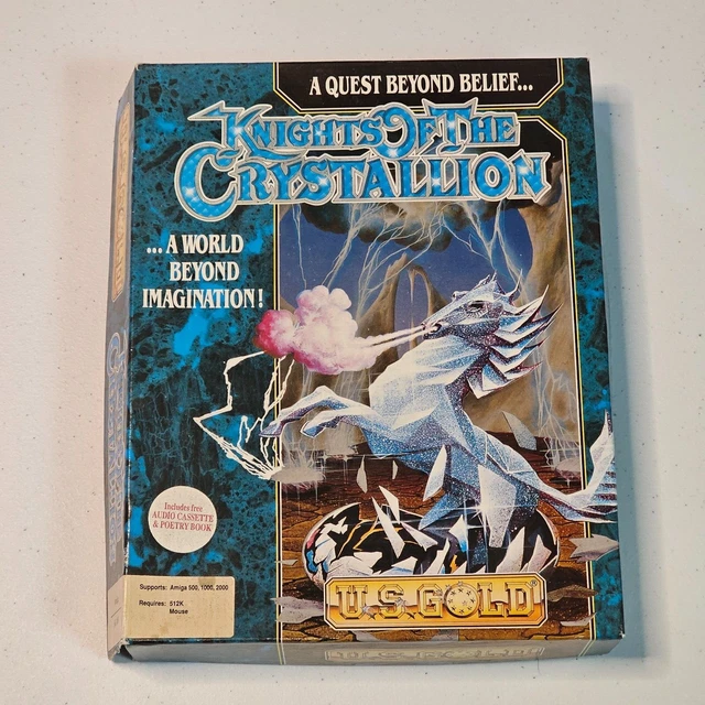 KNIGHTS OF THE Crystallion - AMIGA 500 Boxed Classic VTG 1990 Game ...