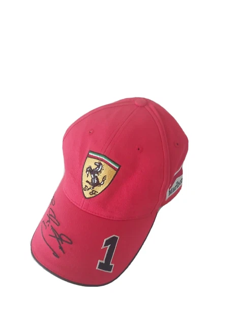 MICHAEL SCHUMACHER SIGNATURE Formula 1 World Champ Ferrari Marlboro Cap ...