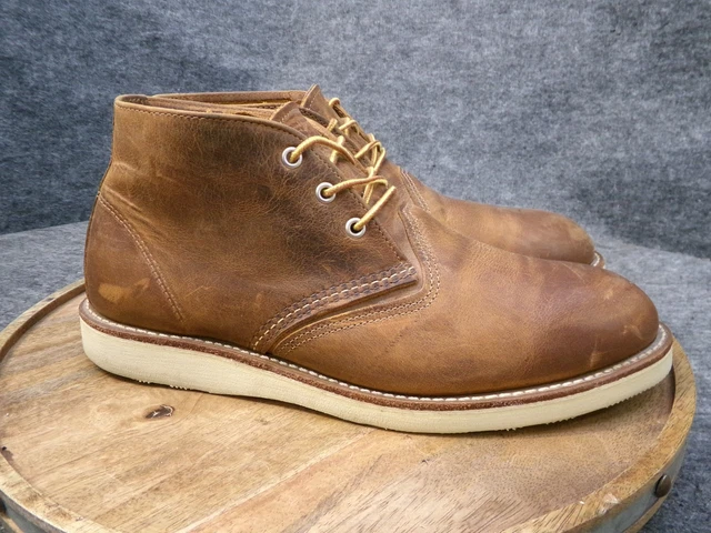 RED WING HERITAGE 3137 Chukka Boots Mens 11 D Copper Rough Tough ...