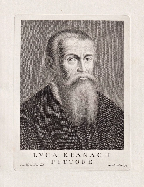 LUCAS CRANACH MALER painter Kupferstecher engraver Renaissance Portrait ...