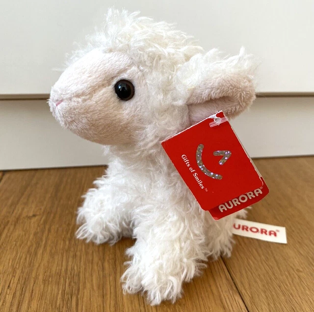 AURORA FAVOURITES WHITE Lamb Sheep 5" Soft Plush Cuddly Toy BNWT £9.75 ...