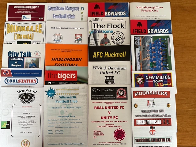 20 NON LEAGUE Football Programmes involving Defunct Clubs (9) £10.00 ...