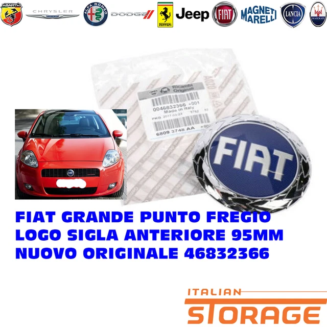 FIAT GRANDE PUNTO Orrnement Logo Emblème Avant 95MM Neuf Original 46832366 EUR 25,00 - PicClick FR