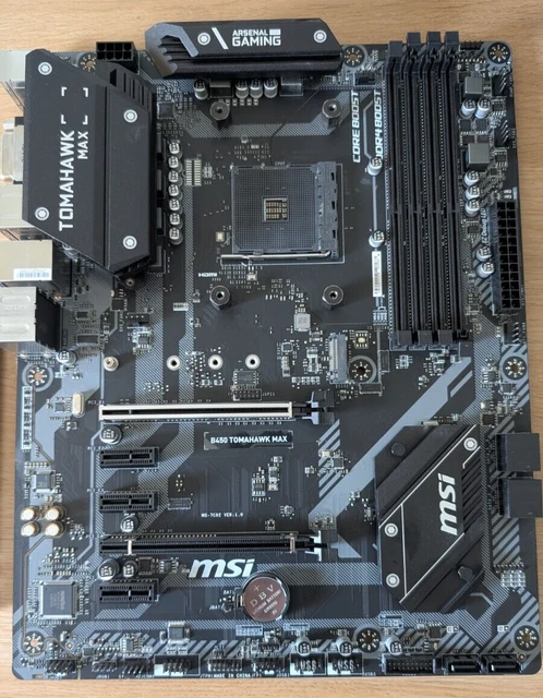 MSI B450 TOMAHAWK MAX AMD AM4 Motherboard £19.99 - PicClick UK