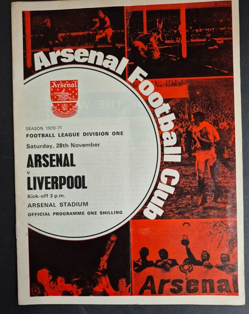 LIVERPOOL FC PROGRAMMES - 5 Programme Bundle (1970-71 Season) £4.99 ...