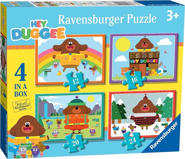 RAVENSBURGER HEY DUGGEE 4 in Box (12, 16, 20, 24 Piece) Jigsaw Puzzles ...