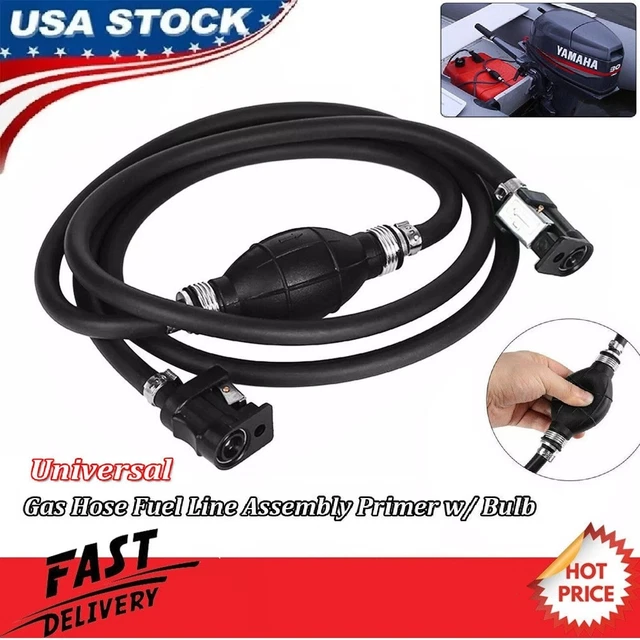 5/16& OUTBOARD OIL Tube Fuel Line Gas Hose Motor Tank Connector For ...