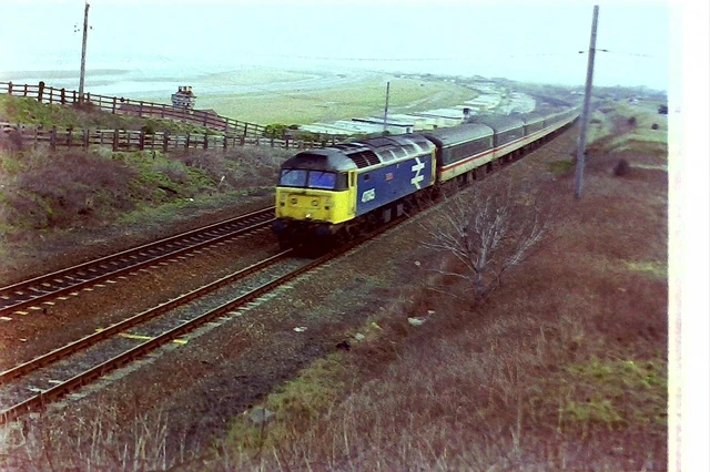 35MM RAILWAY COLOUR Negative Class 47 545 at Abergele 02.89 £1.75 ...