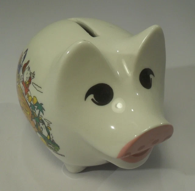 VINTAGE DUCKTALES DAGOBERT DUCK Sparschwein Porzellan Spardose Carl Barks Kult EUR 14,50 ...