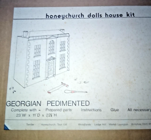 'HAMLEY'S' TRADITIONAL WOODEN doll's house kit by Honeychurch Toys ...