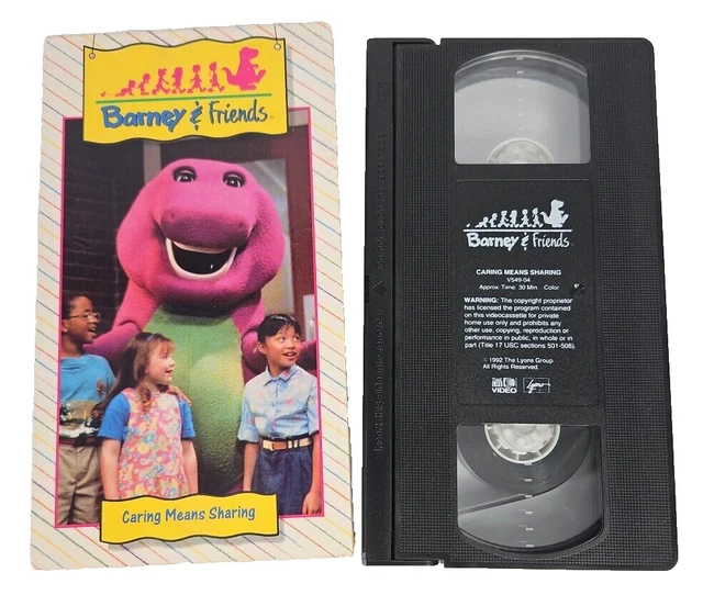 BARNEY & FRIENDS Caring Means Sharing VHS Tape Time Life 1992 £18.41 ...