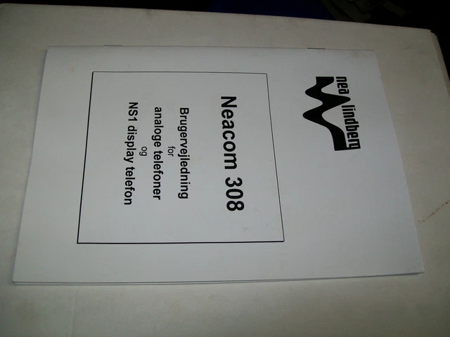 BRUGERVEJLEDNING NEACOM 308 telefon Danmark nea com NS1 lindberg #77 EUR 19,99 - PicClick DE