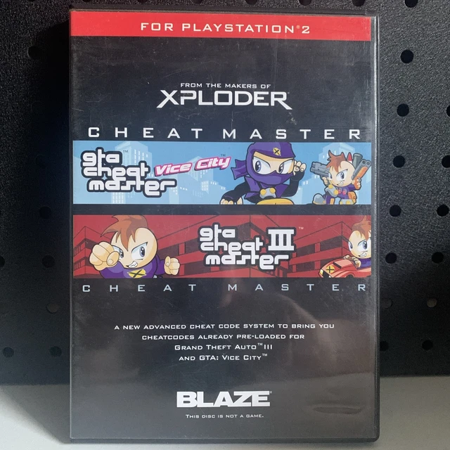 GRAND THEFT AUTO 3 & GTA Vice City Cheat Master For Playstation 2 PS2 ...