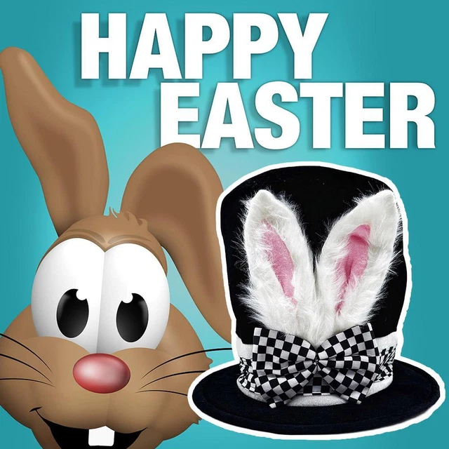 REALISTIC EASTER BUNNY Cosplay Props Party Rabbit Ear Hat Performance ...