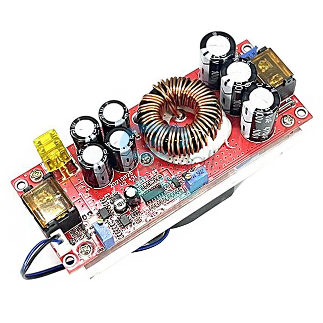 DC-DC 10V-60V BOOST Converter Step-up Power Supply Module 1200W/1800W ...