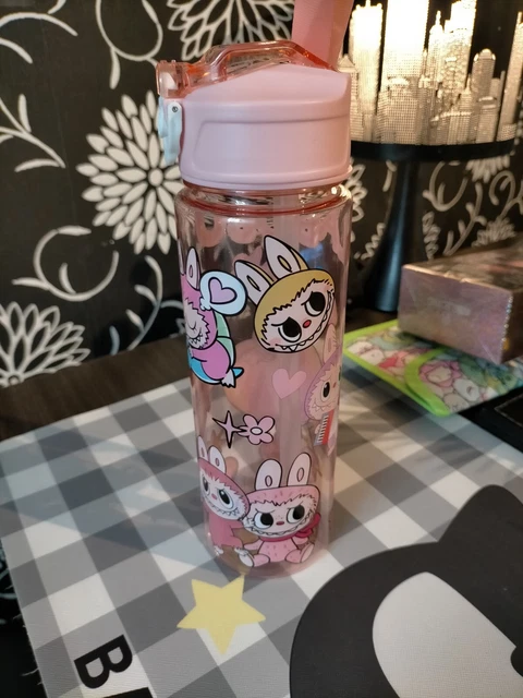RARE LABUBU FROM The Monsters Pink 500ml Water Bottle With Strap And ...