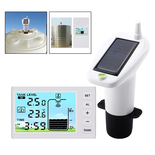 WATER TANK LEVEL Monitor with Buzzer On/Off and Indoor Temperature ...
