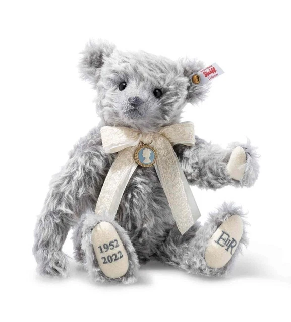 STEIFF BEAR - EAN 691393 Queen Elizabeth II Platinum Jubilee Teddy Bear ...
