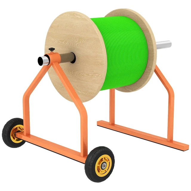 WIRE SPOOL RACK,PORTABLE Cable Caddy with Wheels,Wire Dispenser Rack ...