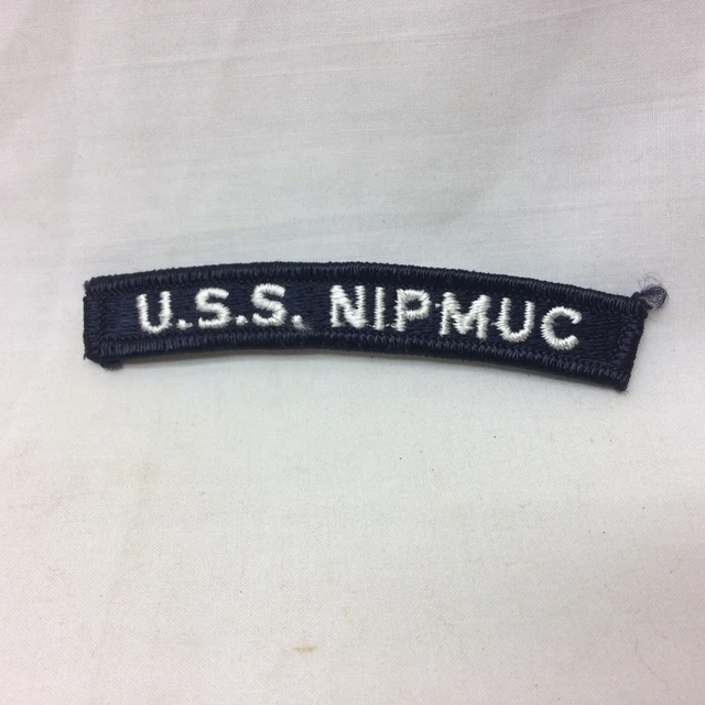 MILITARY PATCH U.S.S. Nipmuc US Navy Ship Uniform Shoulder Arc Tab ...