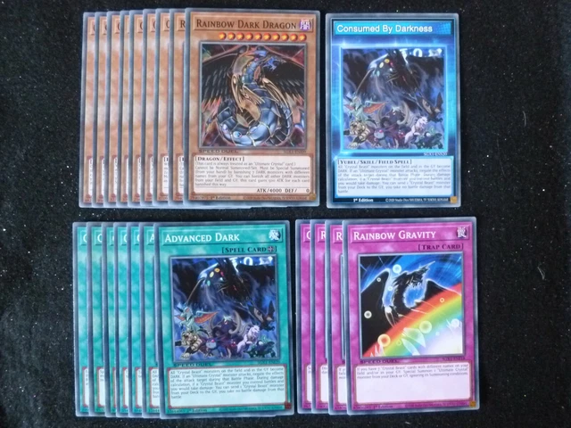 YU-GI-OH 20 CARD Rainbow Dark Dragon Speed Duel Deck *Ready To Play* £6 ...
