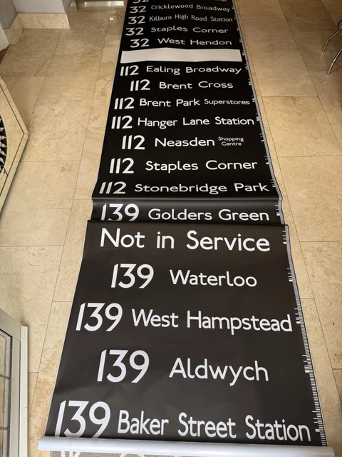 METROLINE CRICKLEWOOD LONDON Bus Destination Blind E400 Hybrid £31.88 ...