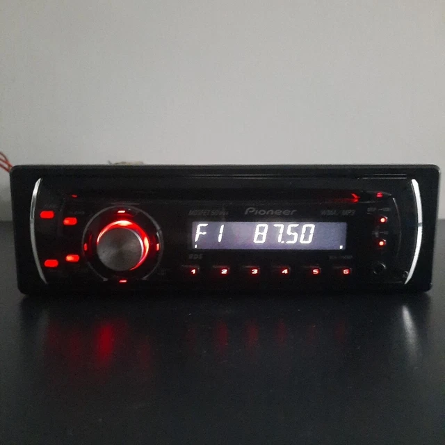 AUTORADIO PIONEER DEH-1100MP AUX Facade Detachable Vintage Youngtimer Lecteur HS EUR 29,99 ...