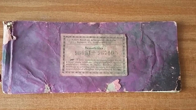 HUNGARY, 1940S, OLD cheque book with unused cheques $6.67 - PicClick