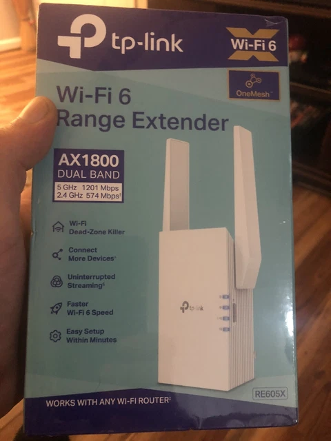 TP-LINK WI-FI 6 Range Extender AX1800 Dual Band (RE605X) - White (E10025819) NEW EUR 75,59 ...