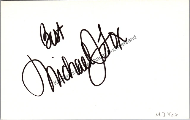 ORIGINAL AUTOGRAMM MICHAEL J. Fox /// Autogramm Autograph signiert signed signee EUR 301,00 ...