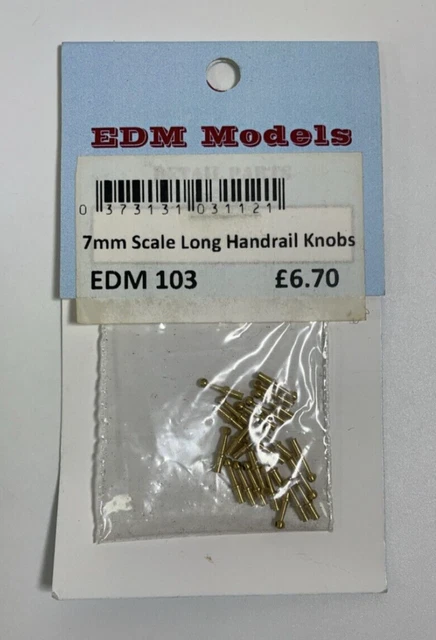 EDM MODELS 7MM Scale Long Handrail Knobs EDM103 Detail Parts £9.95 - PicClick UK