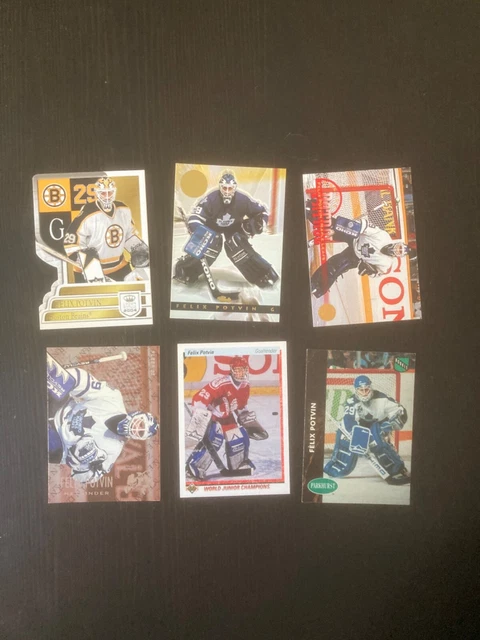 (6) FELIX POTVIN base, insert & rookie card lot. Toronto Maple Leafs ...
