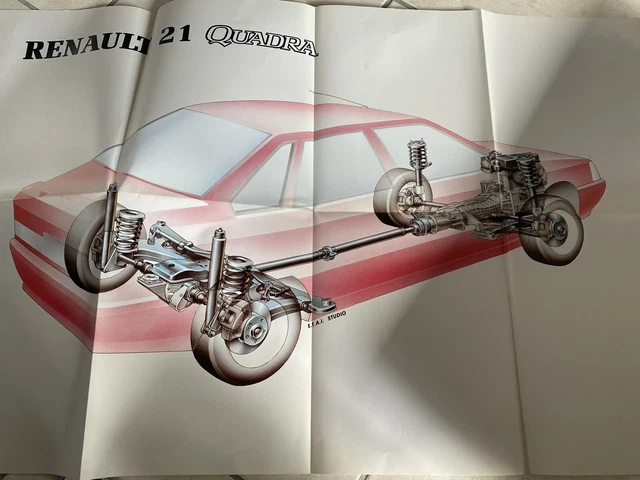 RARE POSTER FORMAT A0 Eclate Renault 21 Quadra EUR 15,00 - PicClick FR