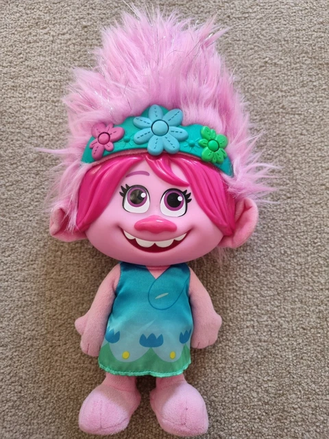 HASBRO DREAMWORKS TROLLS World Tour Superstar Poppy Singing Troll Sound ...