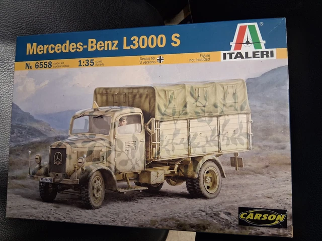 ITALERI 6558 1:35 GERMAN 3T MEDIUM TRUCK MERCEDES-BENZ L3000 S OVP EUR ...