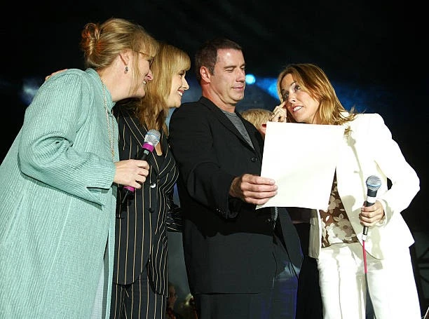 MERYL STREEP KELLY Preston John Travolta Sheryl Crow at One World - Old ...