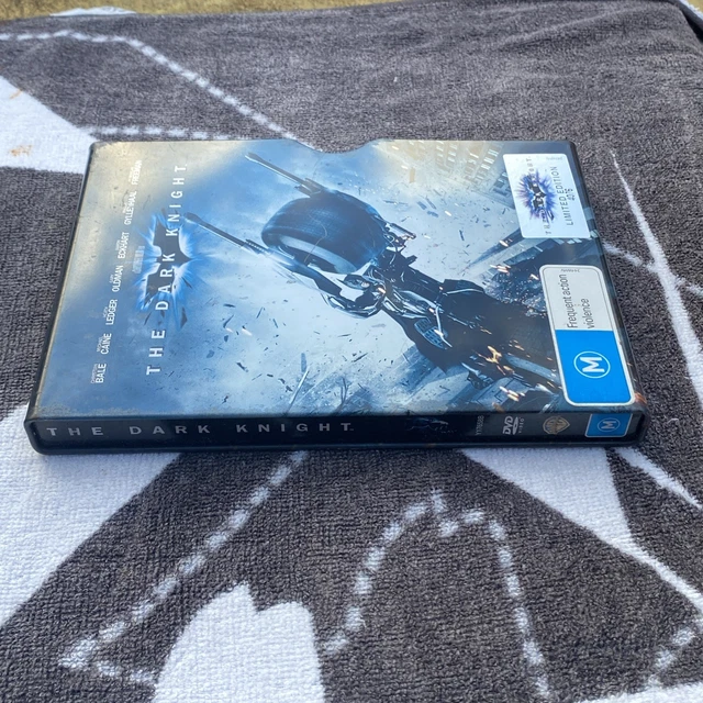 THE DARK KNIGHT Limited Edition DVD Steel Book Case VGC R4 PAL Free ...