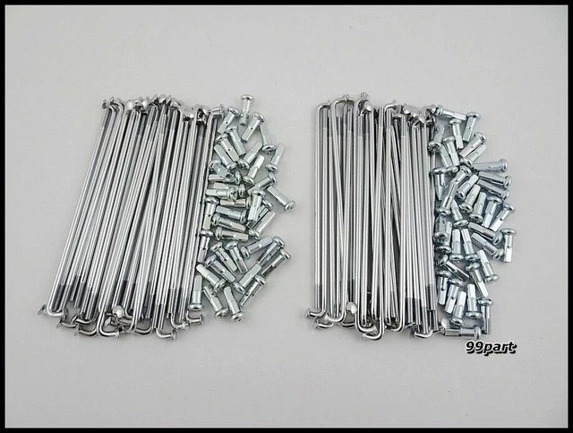 HONDA CB250 CB350 K1 K2 K3 K4 Front & Rear Chrome Spoke 72Pcs // New ...