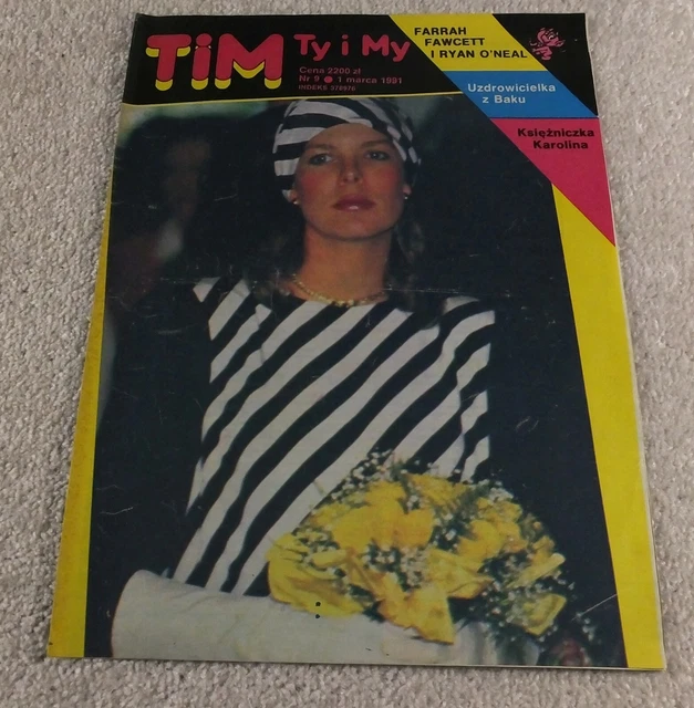 CAROLINE DE MONACO mag.COVER 1991 Farrah Fawcett,Alain Delon,David ...