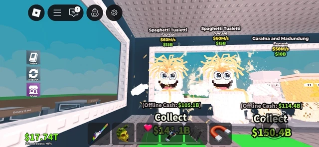 STEAL A BRAINROT Secret Spaghetti Tualetti 60 Mil Per Second Very Fast ...