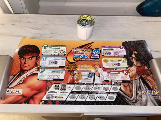 REPRO CAPCOM VS SNK 2 Arcade Art Set - Sega Universal etc, Marquee ...