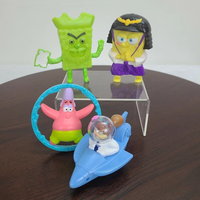 SPONGEBOB SQUAREPANTS PLASTIC Figures Toys Patrick Star Sandy Cheeks ...